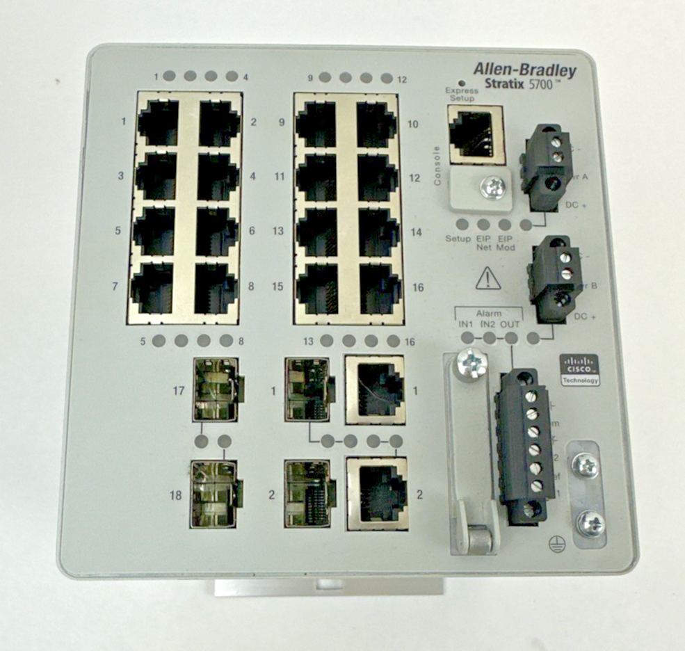 ALLEN BRADLEY 1783-BMS20CGP ETHERNET MANAGED SWITCH SER.A DIR/VER:1000 ...
