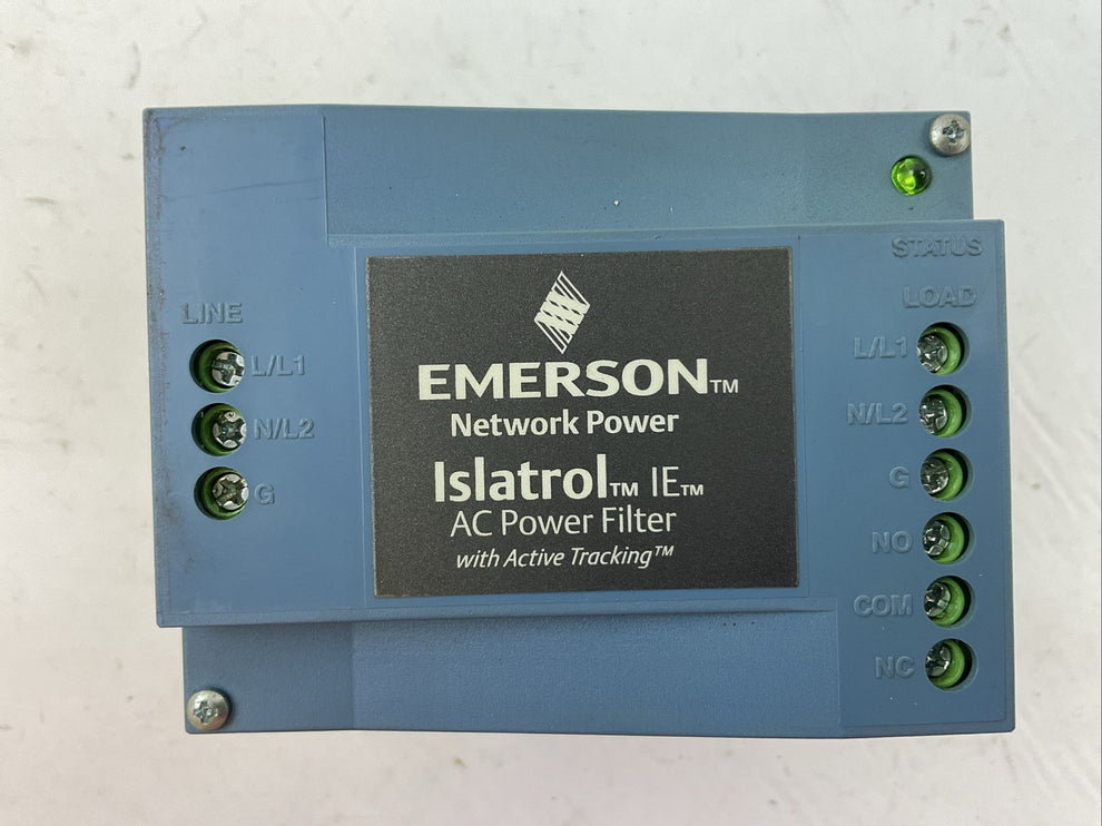 EMERSON ISLATROL IE-120 AC POWER FILTER W/SCTIVE TRACKING 120VAC 47-63 ...
